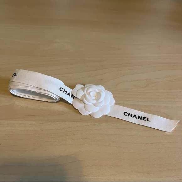 CHANEL | Accessories | Chanel Ribbon And Camellia | Poshmark